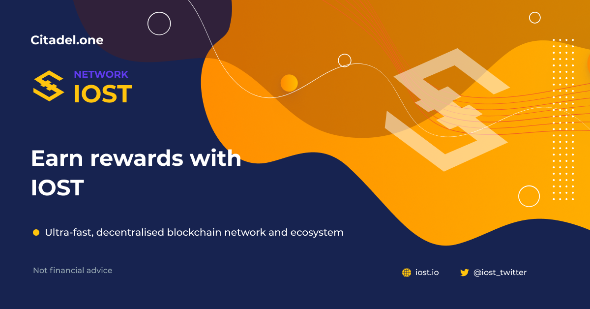 IOST Network landing page by Citadel.one